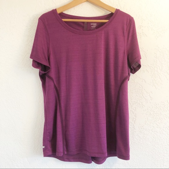 Danskin Now | Tops | Danskin Now Purple Workout Top With Mesh Details ...